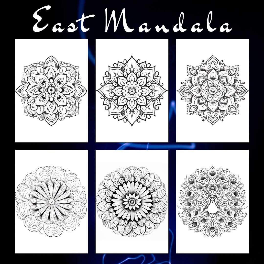 31 East Mandala Coloring Page, Mandala Coloring Book, East Mandala ...