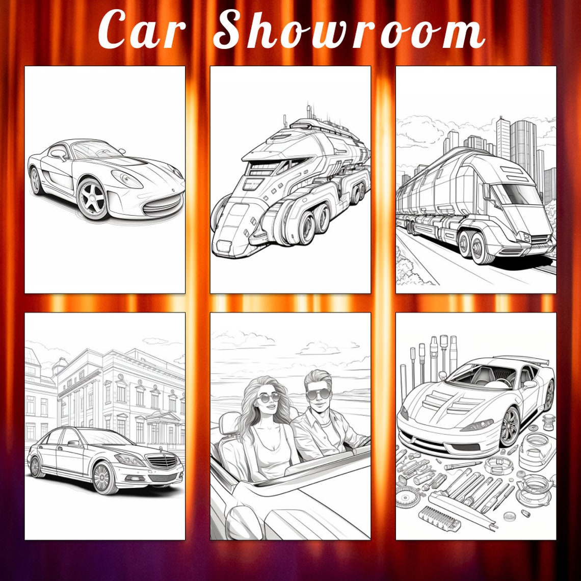 33 Car Coloring Book, Car Coloring Page, Car Coloring, Auto Coloring ...