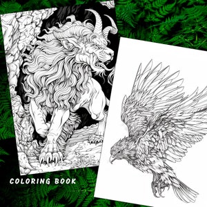 23 Fantasy Animal Coloring Page, Fantasy Coloring,animal Coloring Book ...