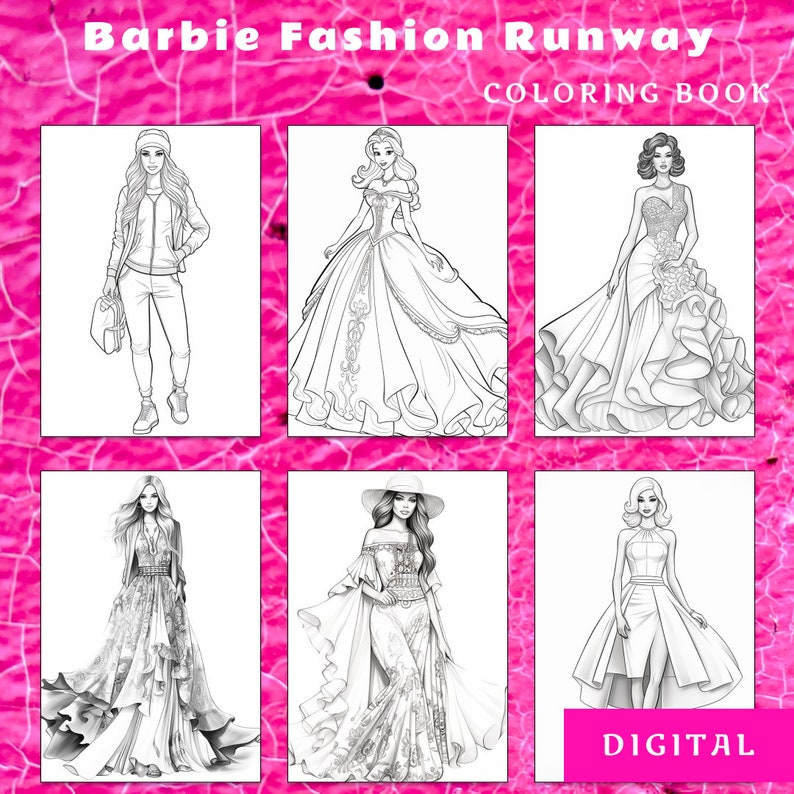 32 Barbiie Style Coloring Page, Barbie Coloring Book, Coloring Book ...