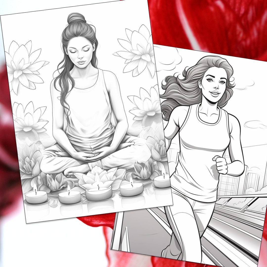 23 Pretty Lady Coloring Page, Lady Coloring Book, Adults Kids Instant ...