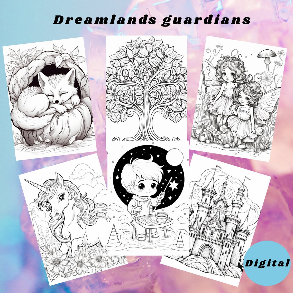 Magic Coloring Page, Dreamland Coloring Book, Dragon, Coloring Book ...