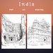 25 India Coloring Page, India Architecture Coloring, Indian Scenes ...