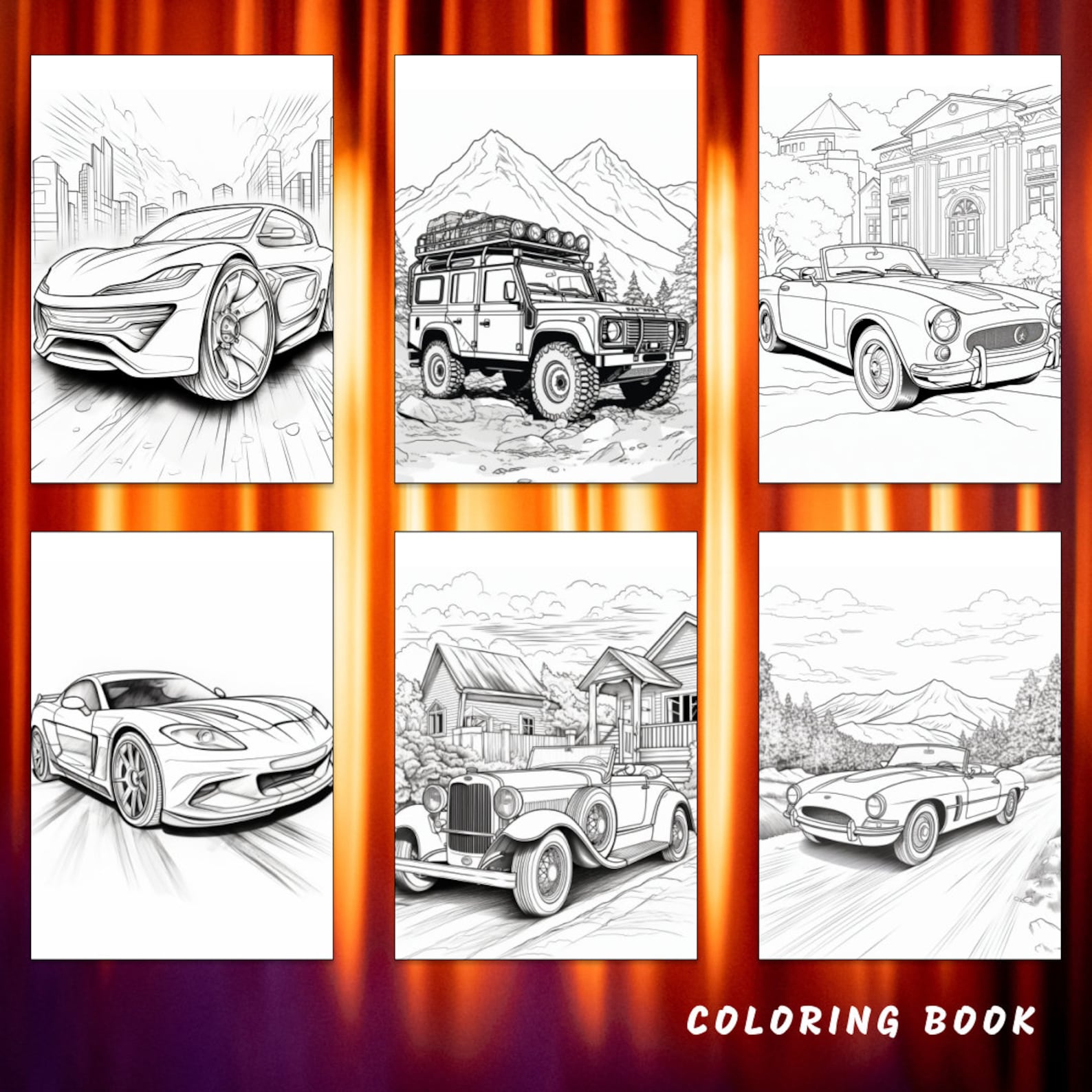 33 Car Coloring Book, Car Coloring Page, Car Coloring, Auto Coloring ...