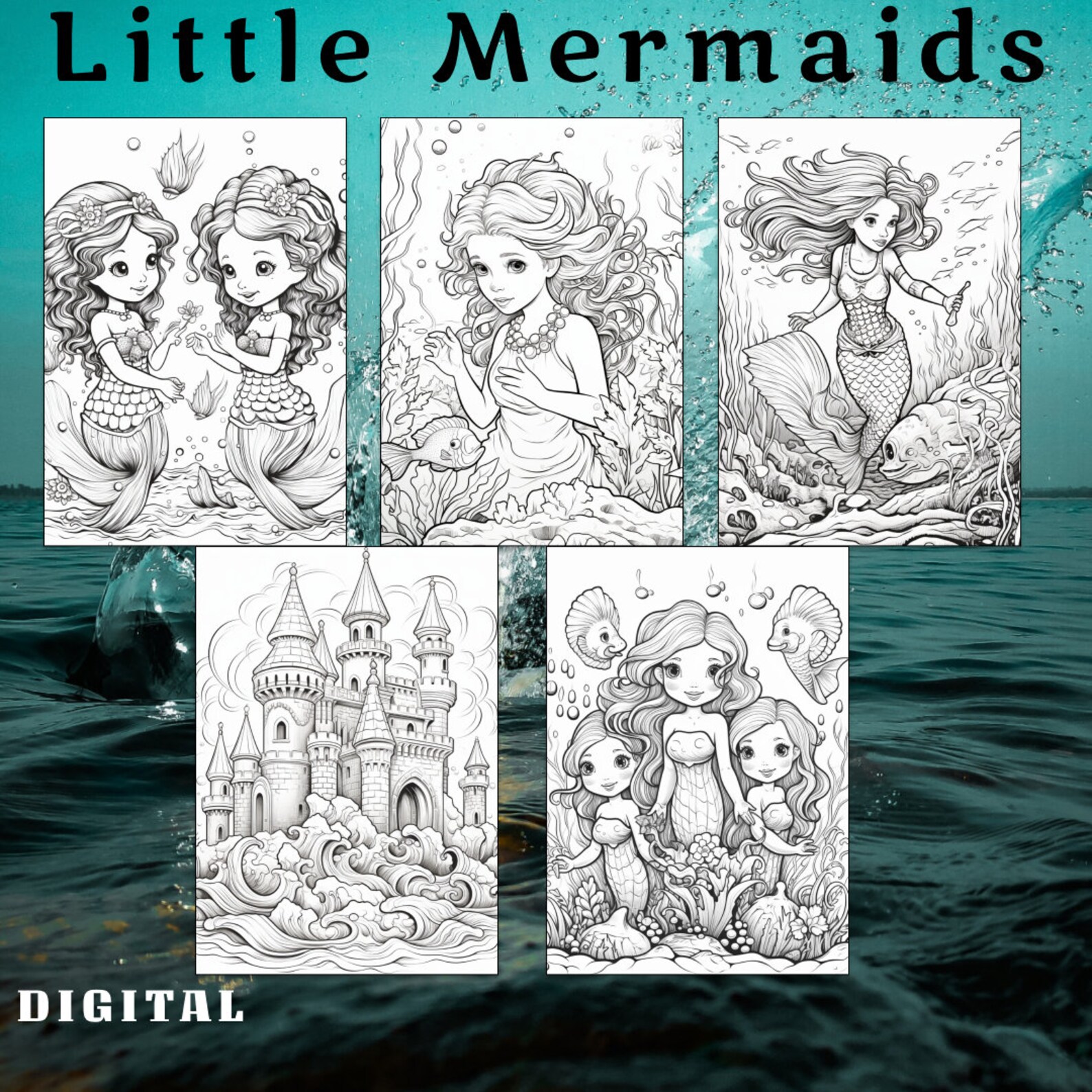 28 Little Mermaid Coloring Page, Mermaid Coloring Book, Coloring Book ...