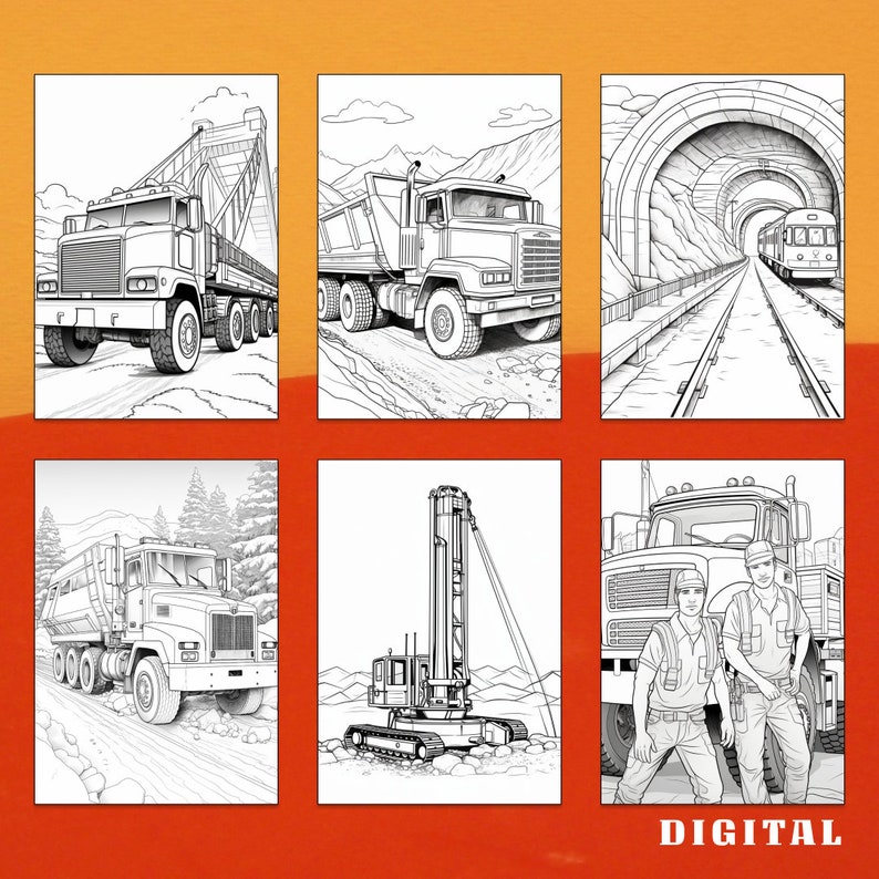 30 Car Coloring Book, Car Coloring Page, Car Coloring, Construction ...