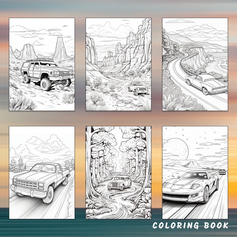 26 Car Coloring Book, Car Coloring Page, Car Coloring, Auto Coloring ...