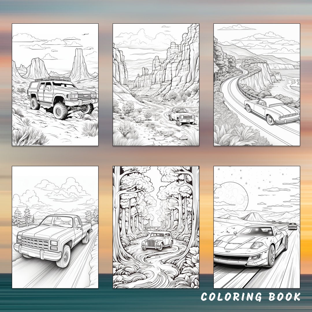 26 Car Coloring Book, Car Coloring Page, Car Coloring, Auto Coloring ...