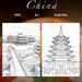 25 China Coloring Page, China Architecture Coloring, Chinese Scenes ...