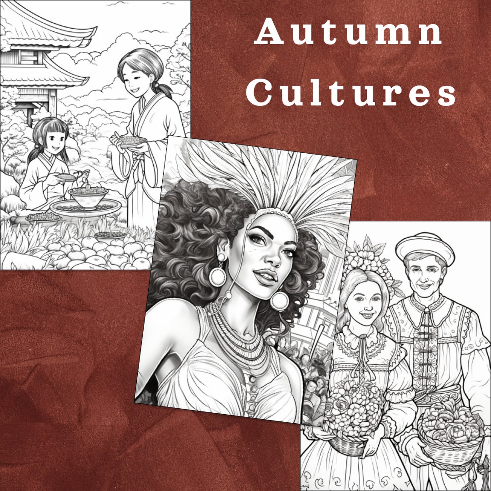 22 Autumn Cultures Coloring Page, Culture Coloring, Autumn Coloring ...
