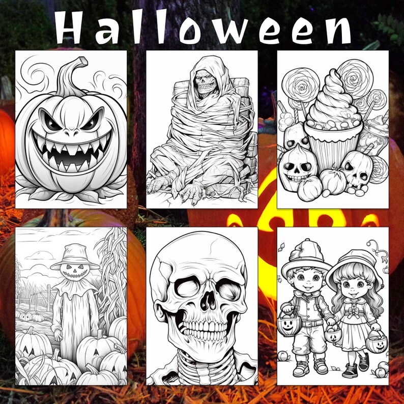 33 Halloween Coloring Page, Autumn Coloring, Magic Coloring Book ...