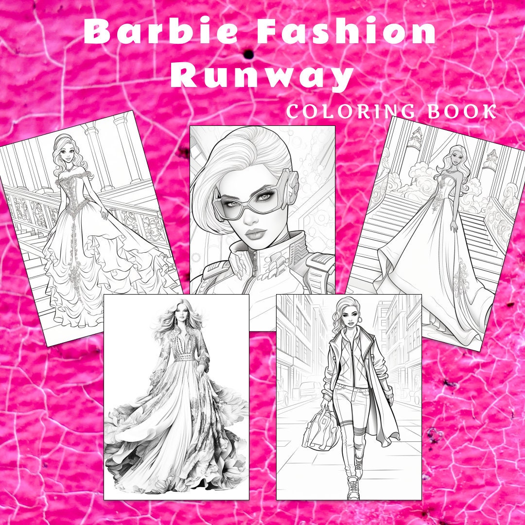 32 Barbiie Style Coloring Page, Barbie Coloring Book, Coloring Book ...