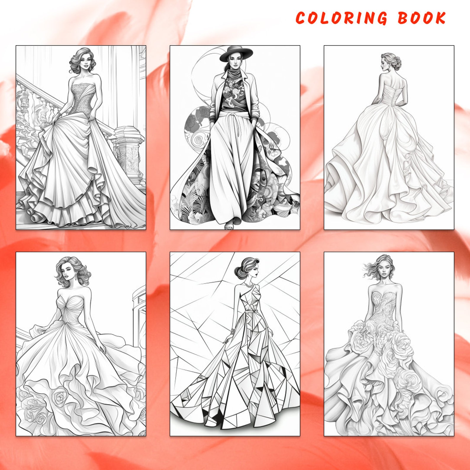 27 Fashion Lady Coloring Page, Lady Coloring Book, High Fashion Lady ...