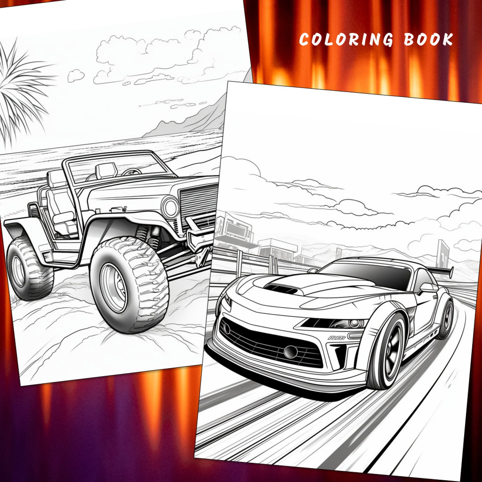 33 Car Coloring Book, Car Coloring Page, Car Coloring, Auto Coloring ...