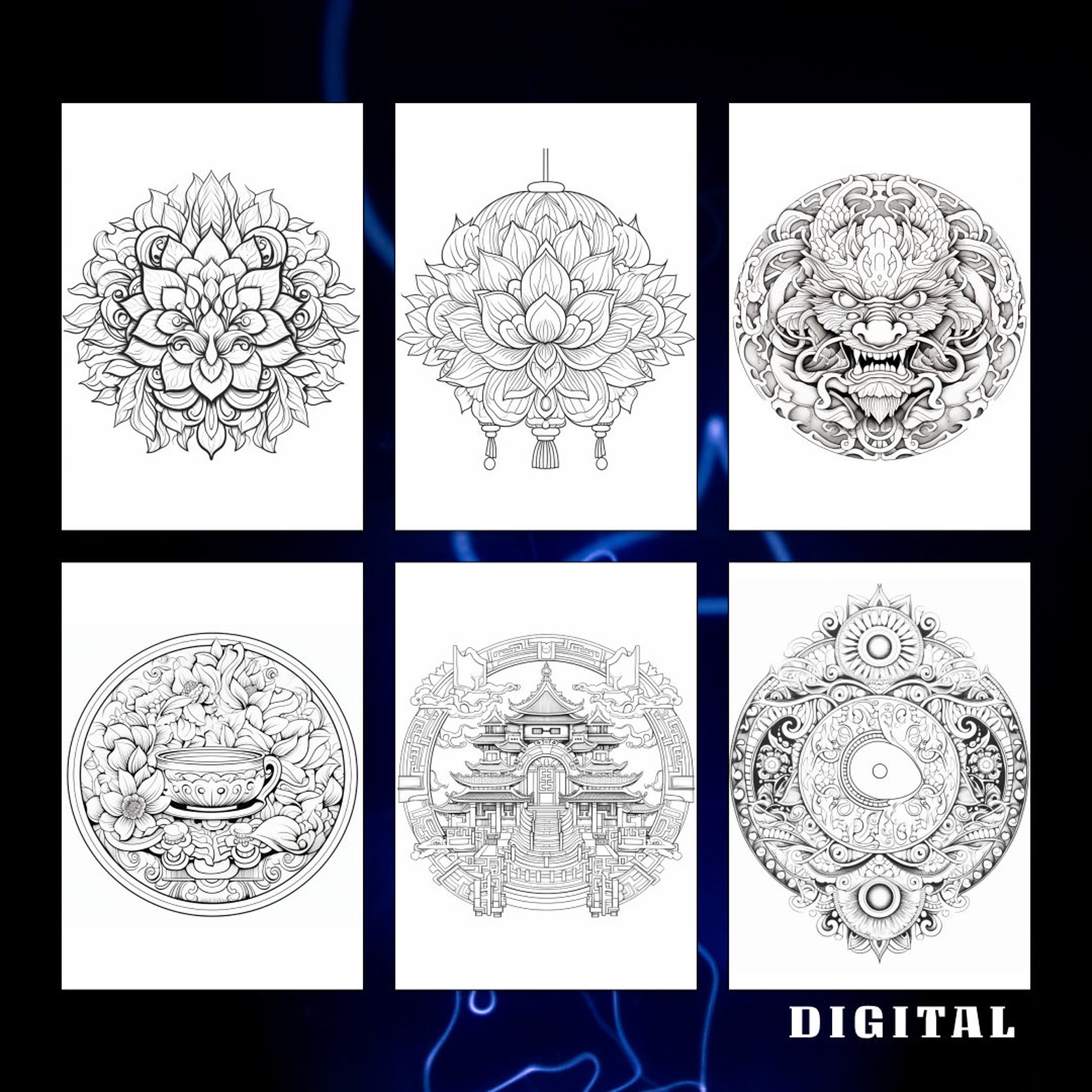31 East Mandala Coloring Page, Mandala Coloring Book, East Mandala ...