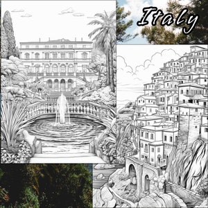 26 Italy Coloring Page, Italy Architecture Coloring, Italian Scenes ...