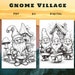 30 Gnome Coloring Book, Gnome Coloring Pages, Fantasy, Coloring Gnome ...