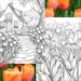 15 Tulips Coloring Page, Flowers Coloring Book, Tulips Coloring Book ...