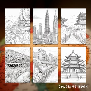 25 China Coloring Page, China Architecture Coloring, Chinese Scenes ...