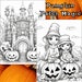 32 Autumn Pumpkins Magic Coloring Page, Autumn Coloring, Halloween ...