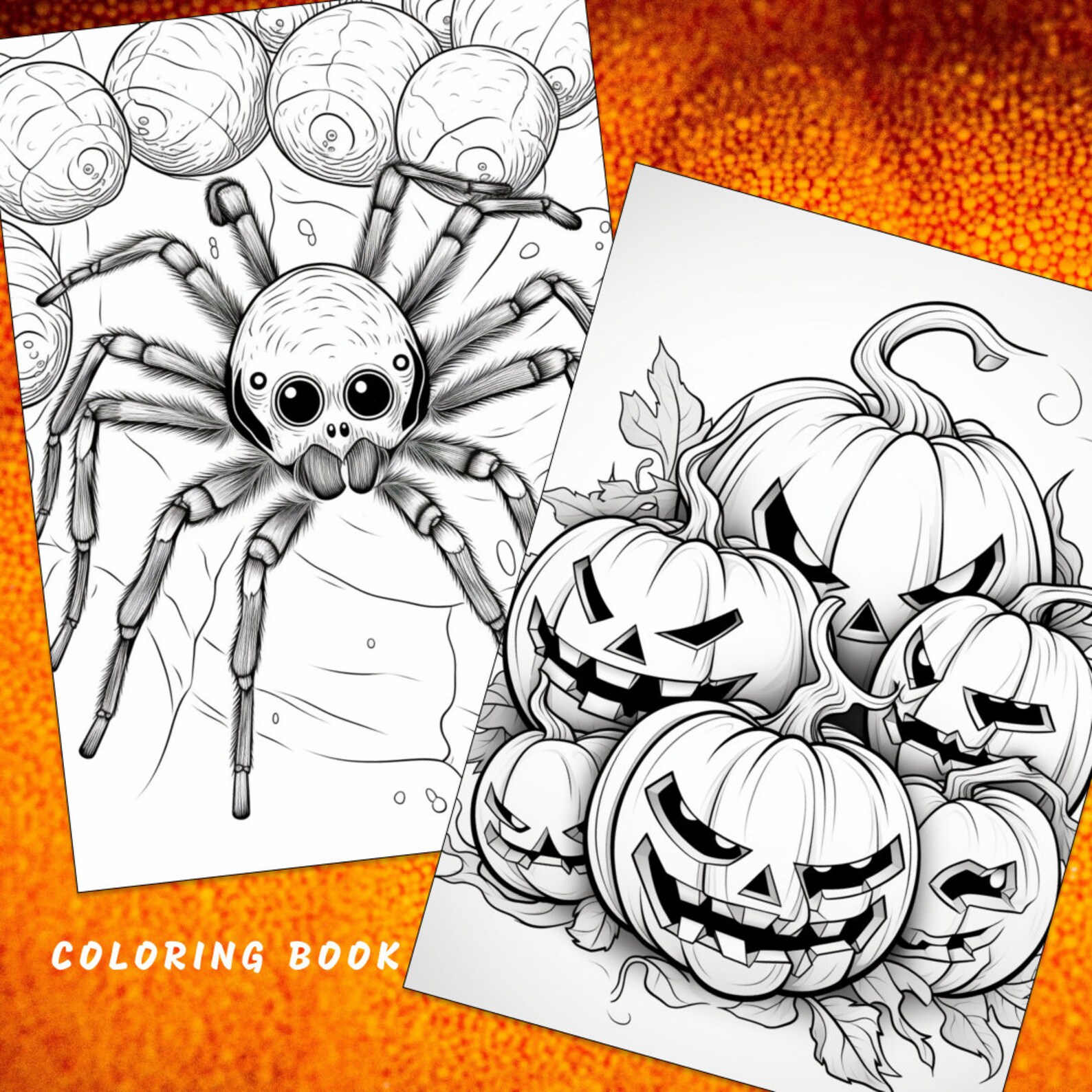 25 Halloween Coloring Page, Autumn Coloring, Magic Coloring Book ...