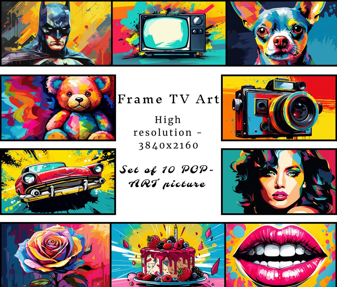 10 Samsung Frame TV Art Collection, Frame TV Art Collection, Pop Art ...