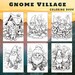 30 Gnome Coloring Book, Gnome Coloring Pages, Fantasy, Coloring Gnome ...