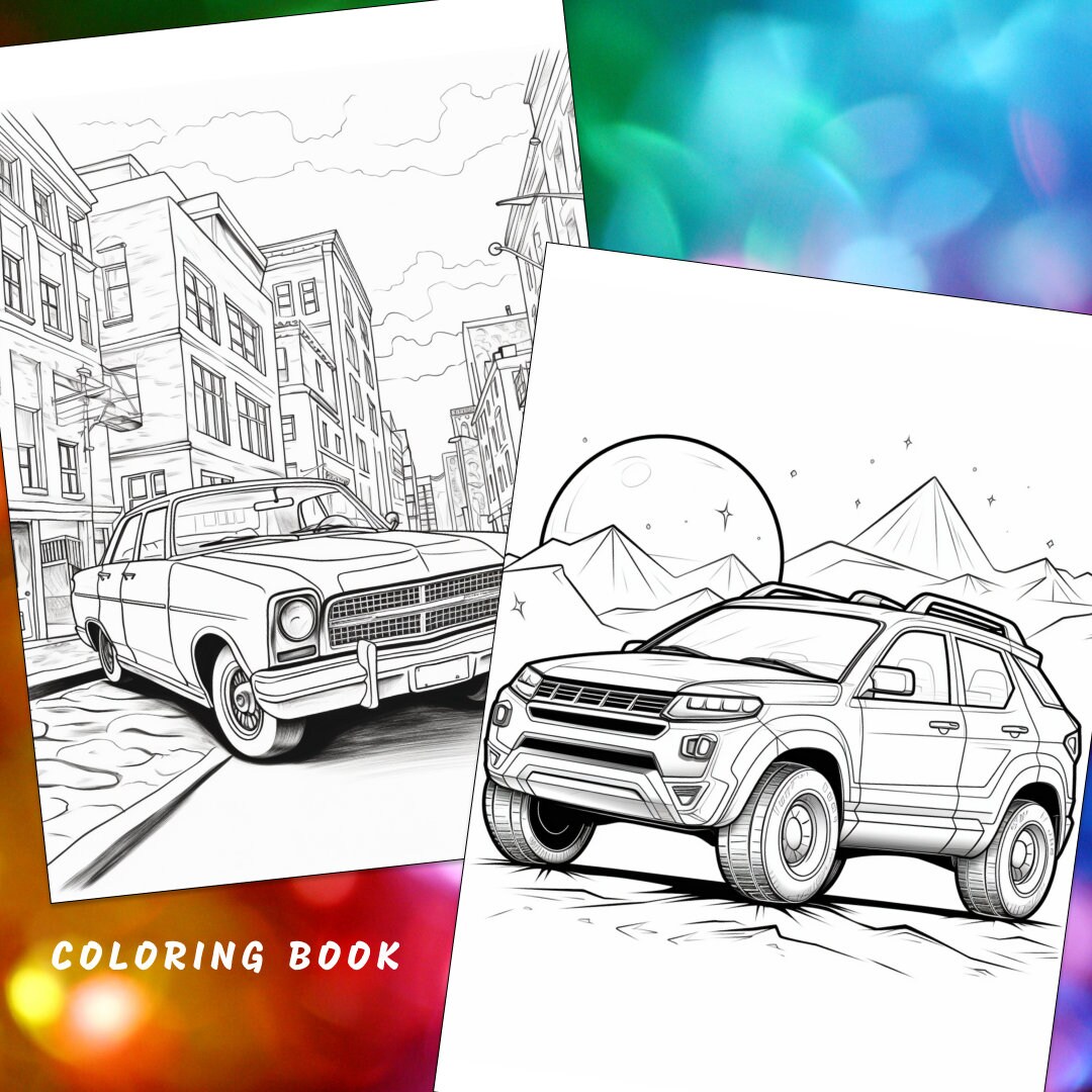 30 Car Coloring Book, Car Cartoon Coloring Page, Cars Coloring, Auto ...