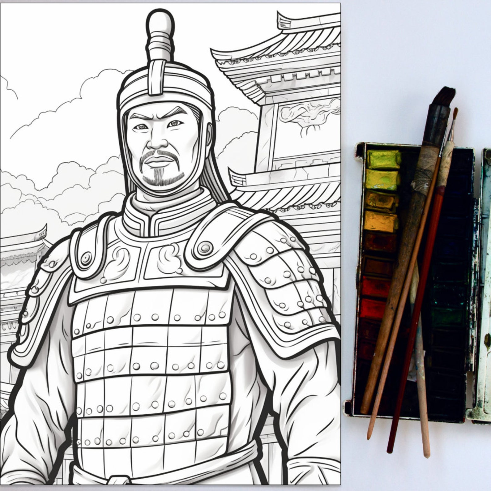 25 China Coloring Page, China Architecture Coloring, Chinese Scenes ...