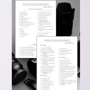 Digital Wedding Checklist, Photography Shot List, Wedding Planning ...
