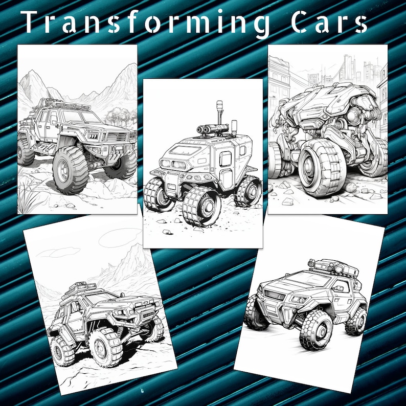 30 Car Coloring Book, Transformers Coloring Page, Transforming Cars ...