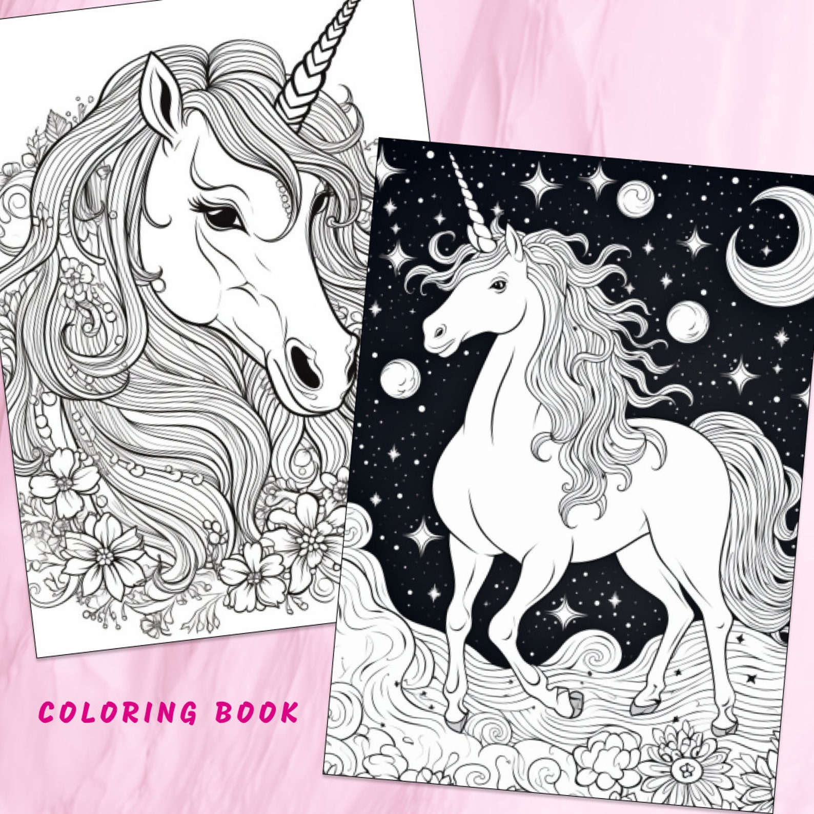 30 Fantasy Unicorn Coloring Page, Unicorn Coloring, Fantasy Coloring ...