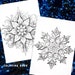 28 Snowflake Coloring Page, Fantasy Coloring, Winter Coloring Book ...