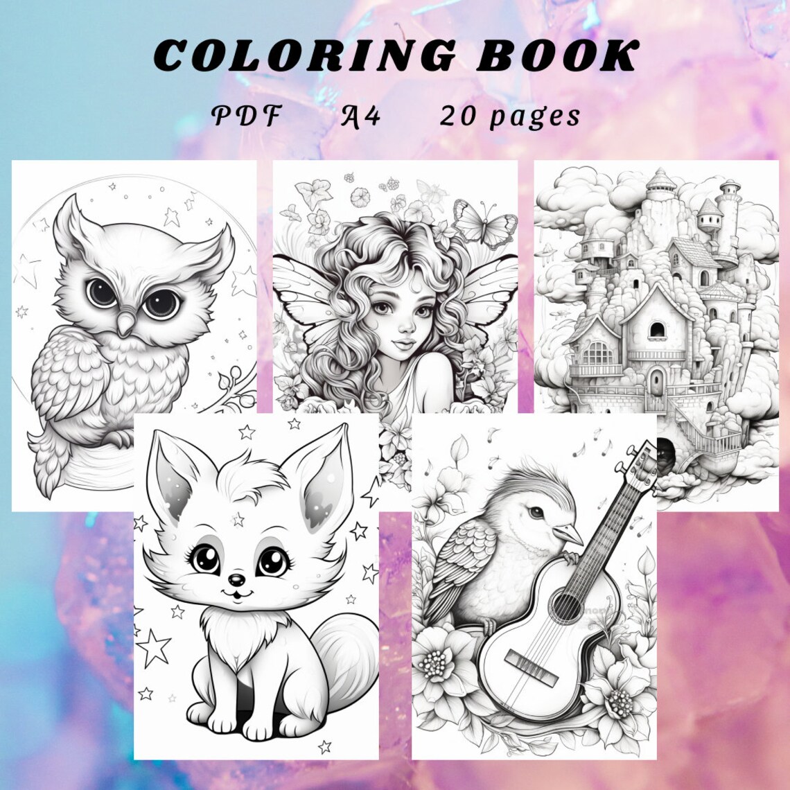 Magic Coloring Page, Dreamland Coloring Book, Dragon, Coloring Book ...