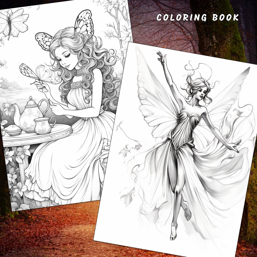35 Fairy Coloring Book, Fairy Coloring Pages, Fantasy, Fairy Coloring ...