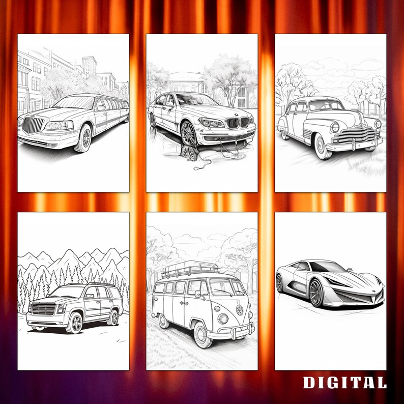 33 Car Coloring Book, Car Coloring Page, Car Coloring, Auto Coloring ...