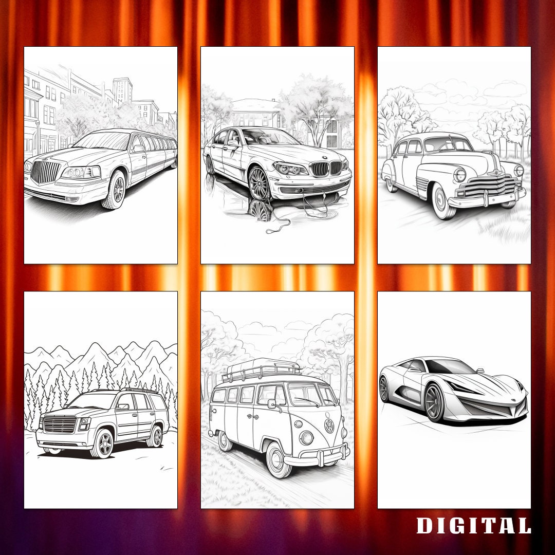 33 Car Coloring Book, Car Coloring Page, Car Coloring, Auto Coloring ...