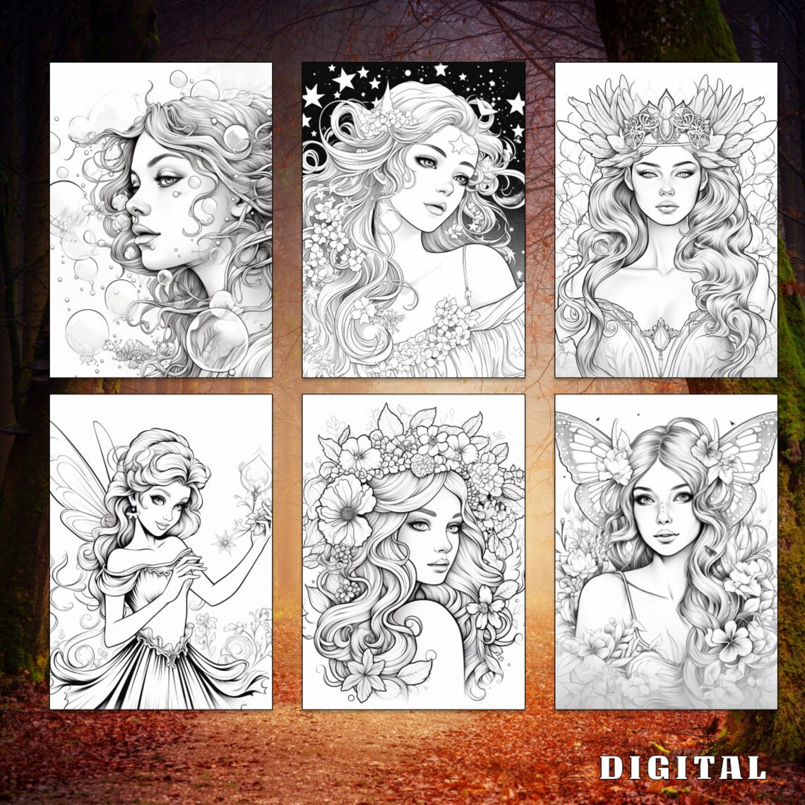 35 Fairy Coloring Book, Fairy Coloring Pages, Fantasy, Fairy Coloring ...