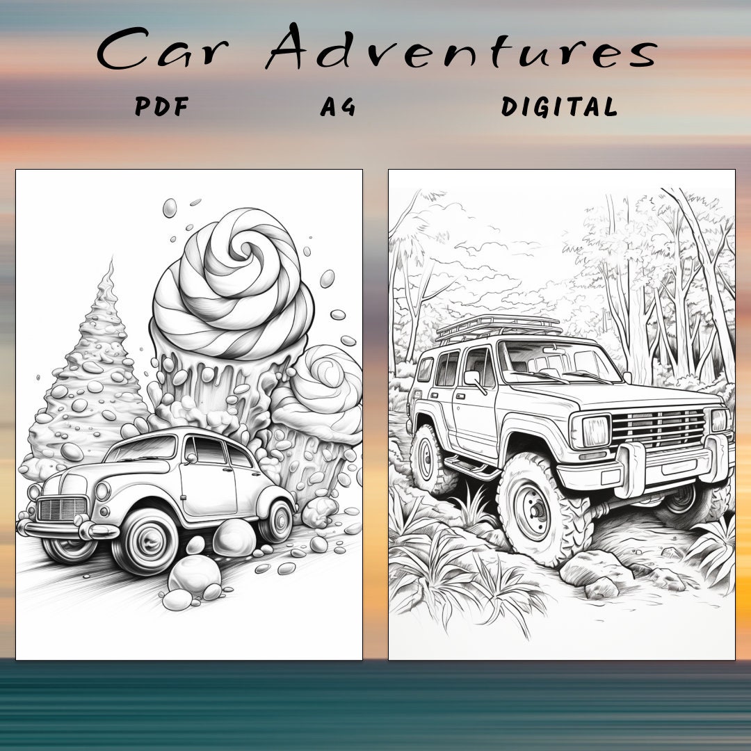 26 Car Coloring Book, Car Coloring Page, Car Coloring, Auto Coloring ...