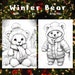 24 Winter Bear Coloring Page, Cute Bear Coloring Book, Bear Coloring ...