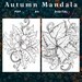 34 Autumn Mandala Coloring Page, Autumn Coloring, Coloring Book, Adults ...