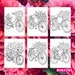 30 Floral Bicycle Coloring Page, Flower Coloring Book, Bicycle Coloring ...