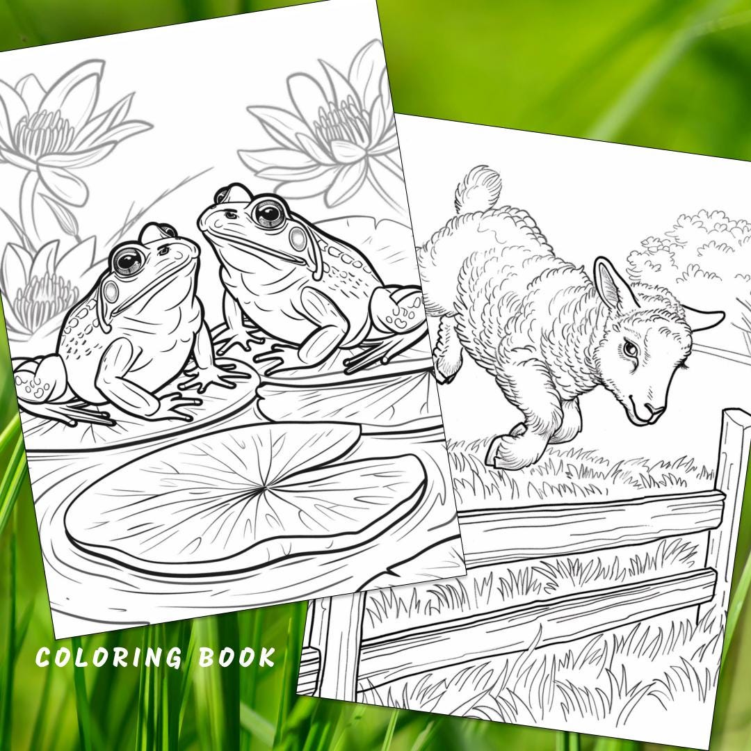 24 Cute Spring Coloring Page, Spring Coloring Book, Kawaii Coloring ...