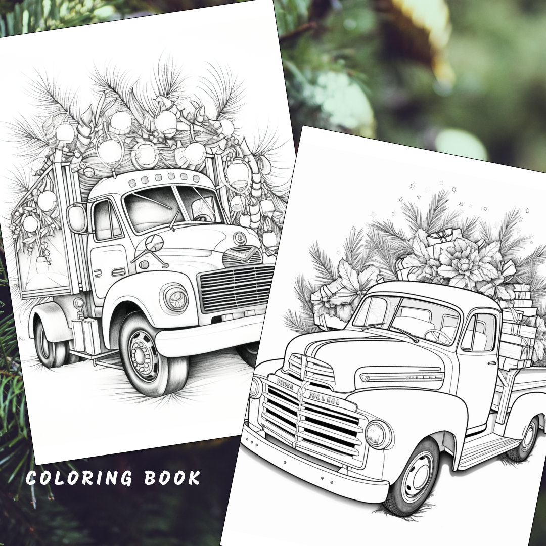32 Christmas Truck Coloring Page, Christmas Coloring, Truck Coloring ...
