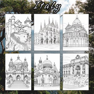 26 Italy Coloring Page, Italy Architecture Coloring, Italian Scenes ...