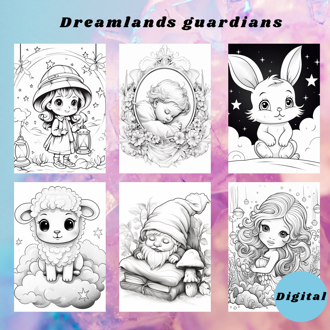 Magic Coloring Page, Dreamland Coloring Book, Dragon, Coloring Book ...