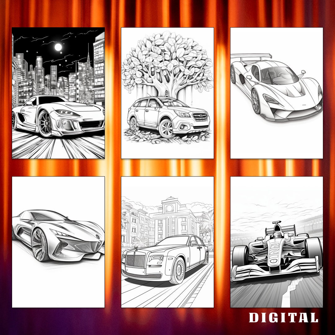 33 Car Coloring Book, Car Coloring Page, Car Coloring, Auto Coloring ...