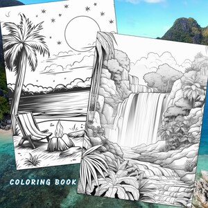 30 Beauty of Island Coloring Page, Island Coloring, Nature Coloring ...