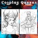 30 Lady Coloring Page, Cosplay Coloring Book, Superheroes Coloring Book ...