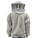 Ventilated Bee Jacket Round Veil Beekeepers Three Layer Beekeeping ...